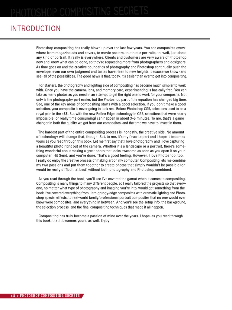 Photoshop Compositing Secrets Matt Kloskowski PDF | PDF | Adobe Photoshop | Portrait Photography