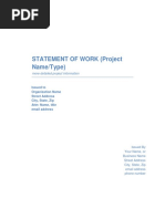 Software Statement of Work Template | PDF | Information Technology ...