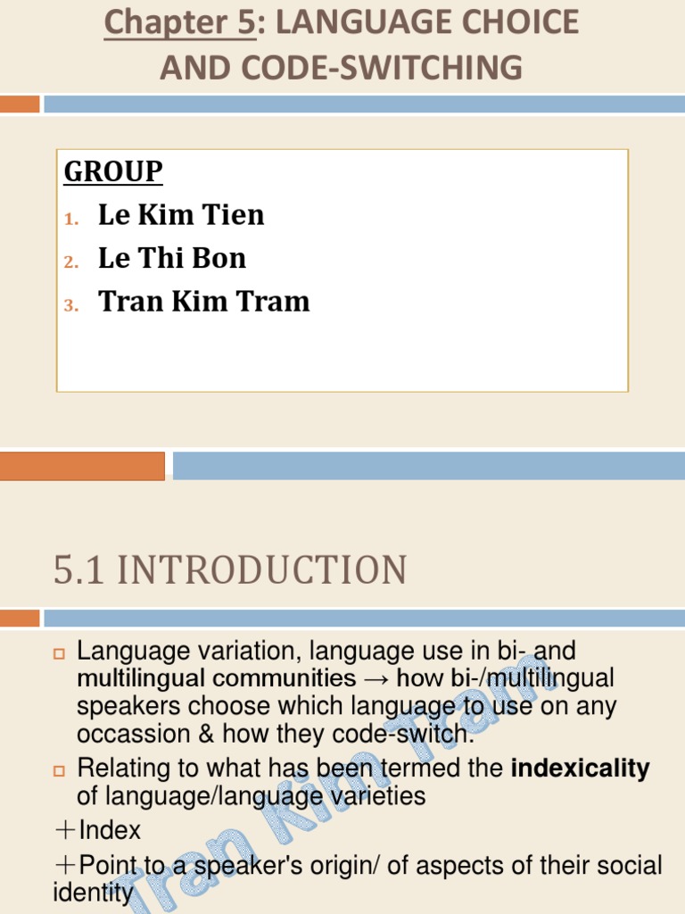 Introducing-Sociolinguistics Kim Tram | PDF | Multilingualism | Speech