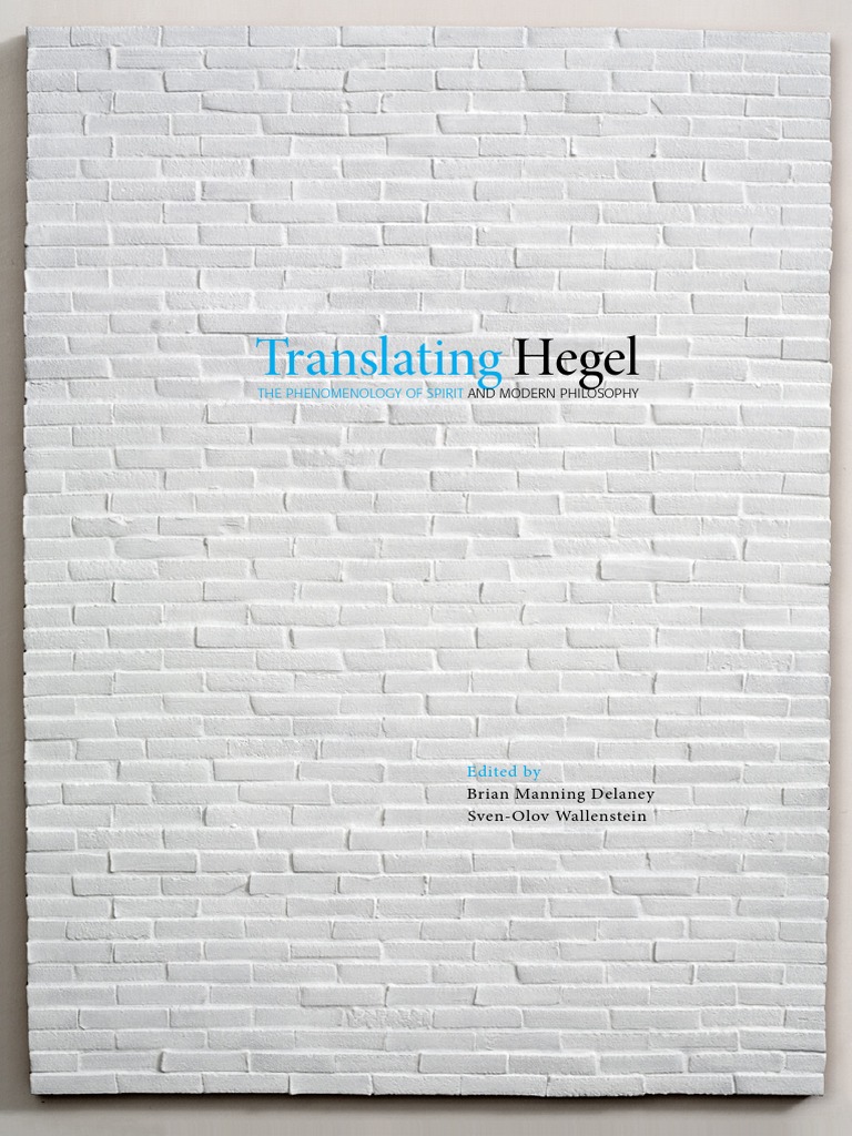 Translating Hegel PDF | PDF | Georg Wilhelm Friedrich Hegel | Immanuel Kant