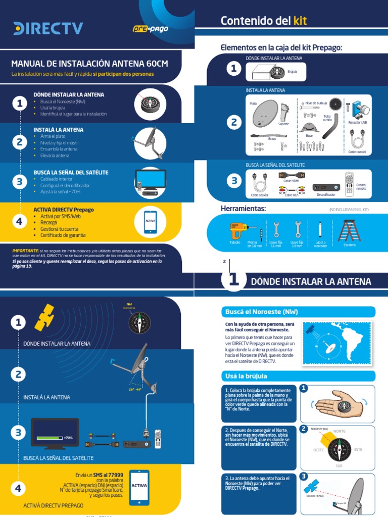 Manual - Prepago - 0.60 DIRECTV PDF | PDF | Televisión via satélite ...
