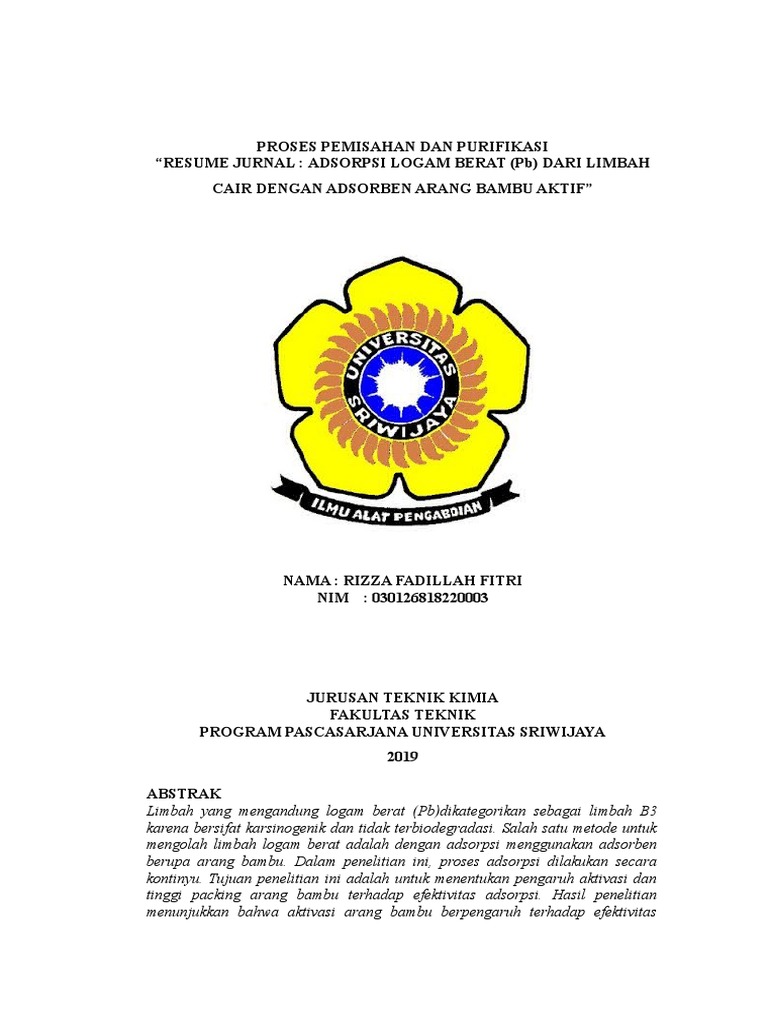 Proses Pemisahan Dan Purifikasi | PDF