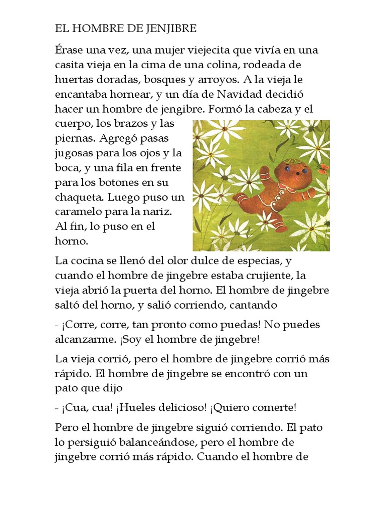 El Hombre de Jengibre: Un Cuento Clásico | PDF | Ocio