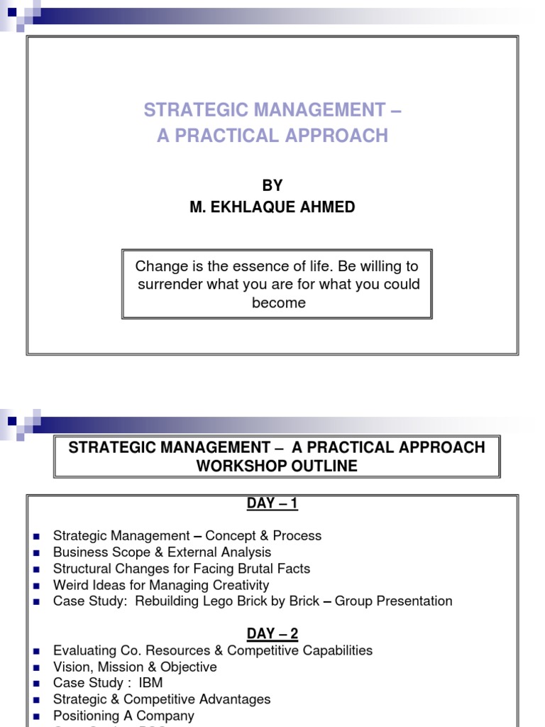 Strategic Managementfinal PDF | PDF | Strategic Management ...