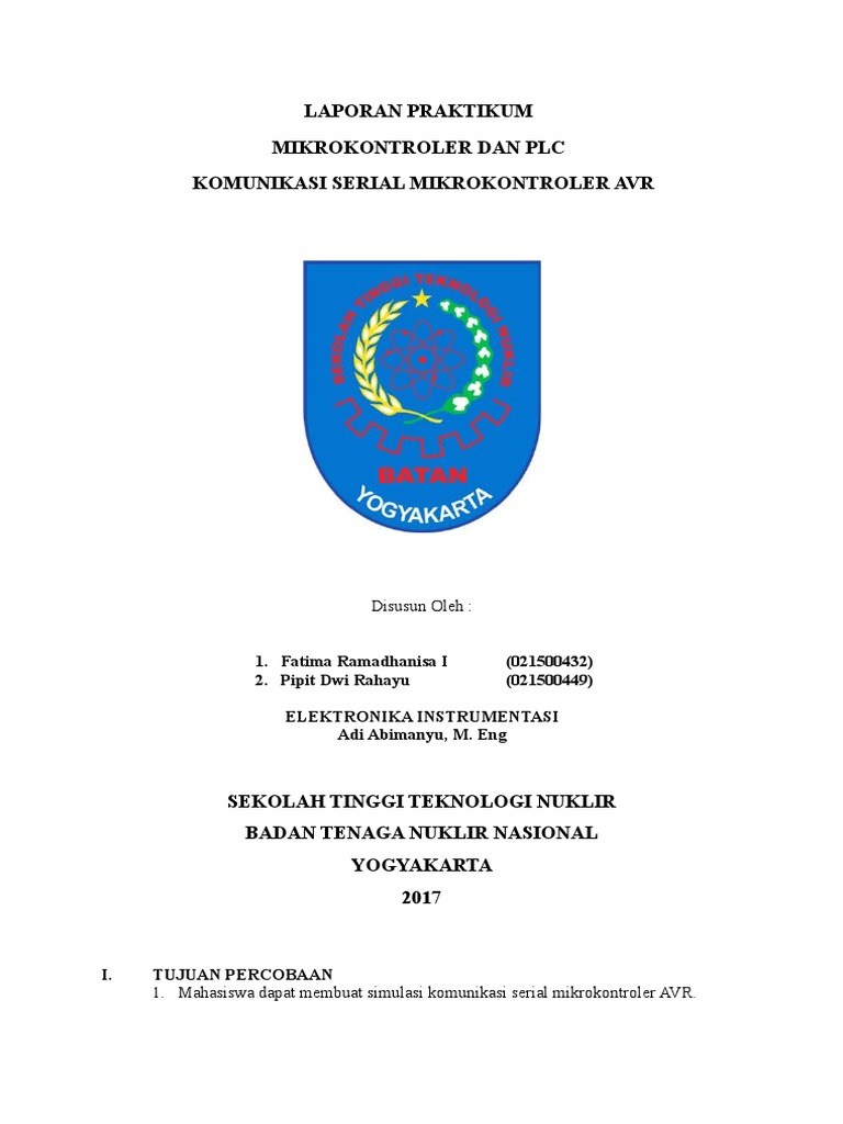 Mikro - Komunikasi Serial Mikrokontroler AVR - Kelompok B8 | PDF