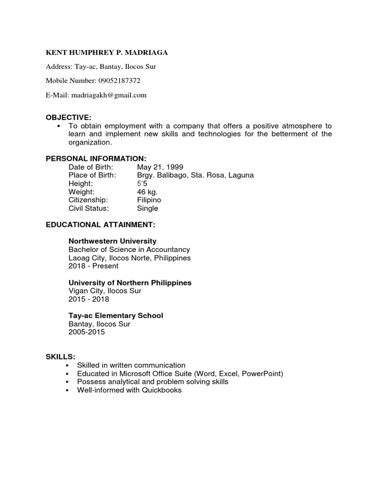 RESUME Kent | PDF | Learning | Business