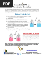 Calibracion de Termometro Lineal y de Vastago. | PDF | Calibración ...
