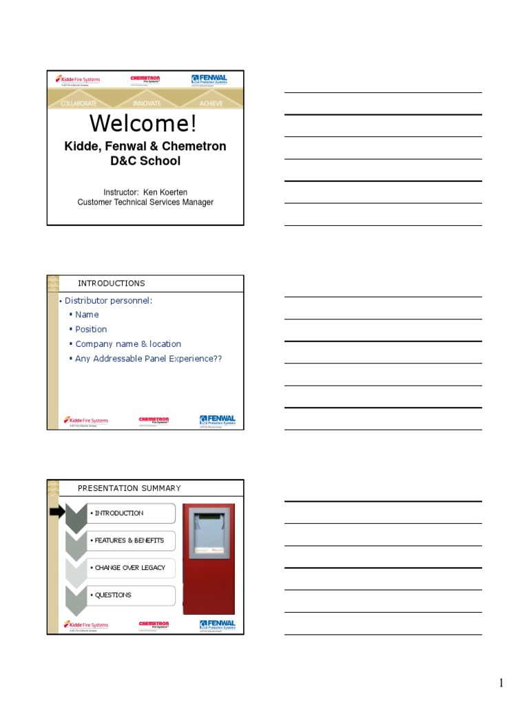 Kidde ARIES NETLink - Miami-2012-Handouts PDF | PDF | Power Supply | Sensor