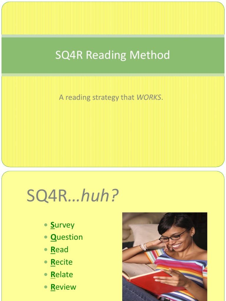 ELT Study Techniques Presentation - How To Use SQ4R | PDF | Reading ...