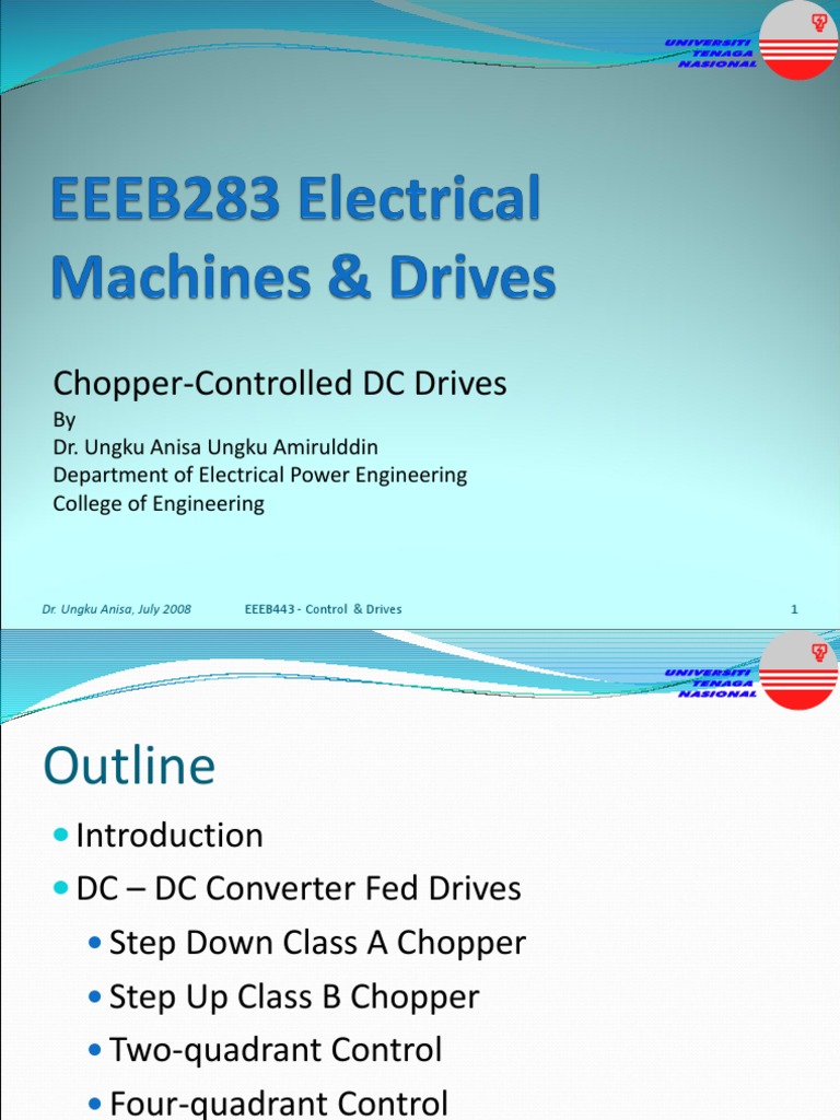 6 Chopper Controlled DC Drives - Pps | PDF | Power Electronics | Amplifier