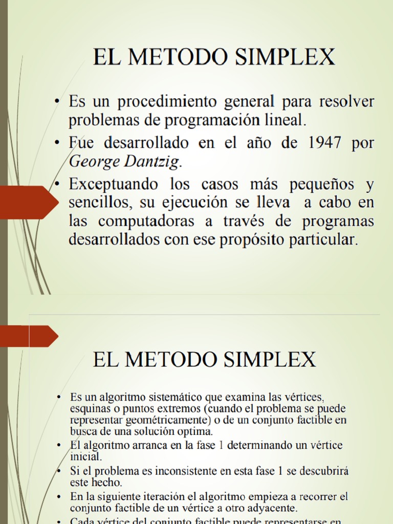 Método Simplex by | PDF | Relaciones matematicas | Informática teórica