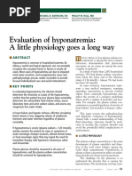 Diagnostic Evaluation of Adults With Hyponatremia | PDF | Diseases And ...