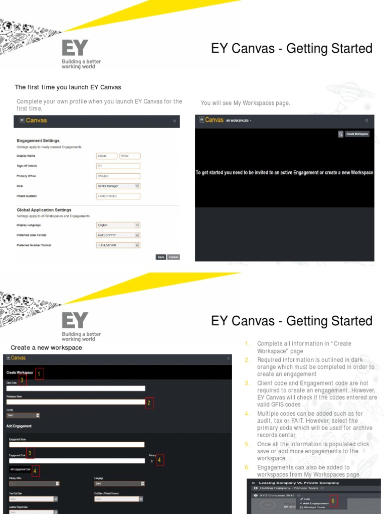 Getting Started with EY Canvas | PDF | World Wide Web | Internet & Web