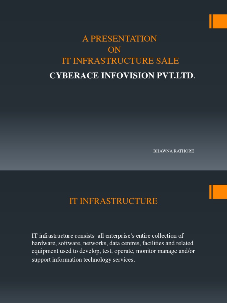 IT Infra Structure Sale | PDF | Computer Network | Infrastructure