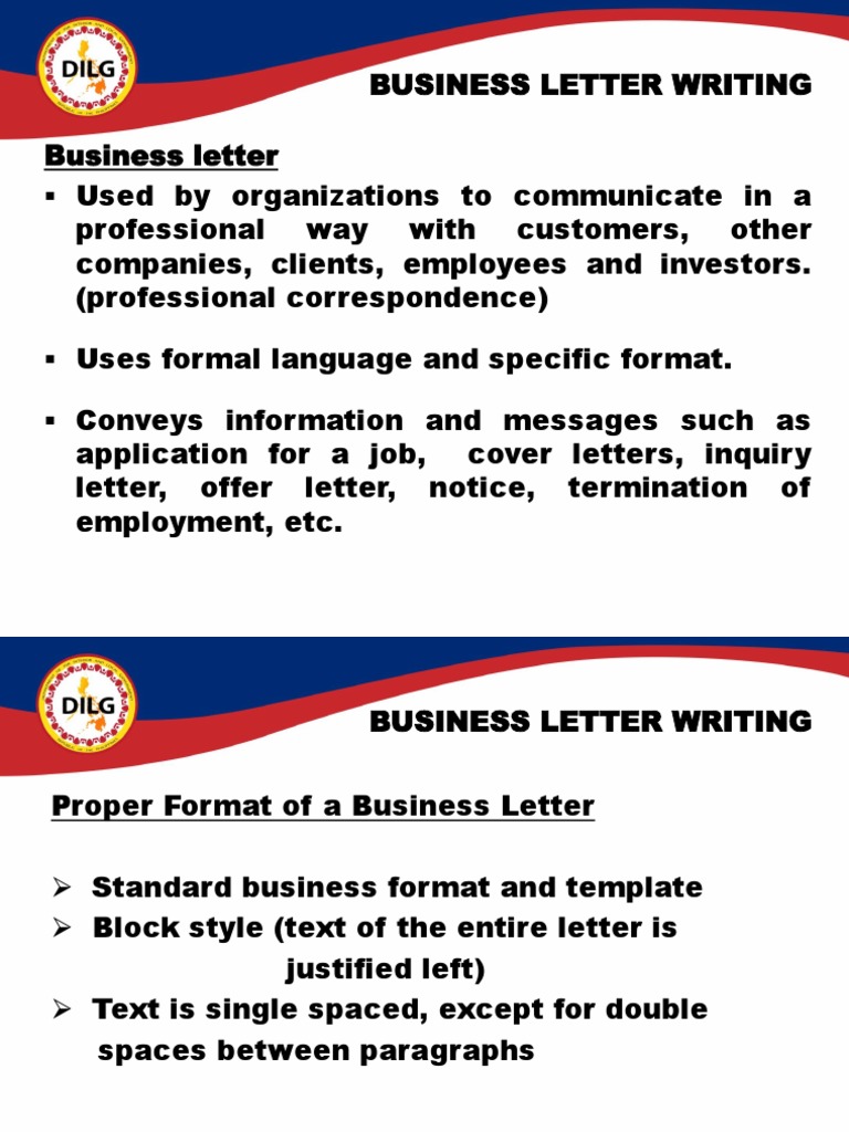 Business Letter Writing | PDF | Paragraph | Semiotics
