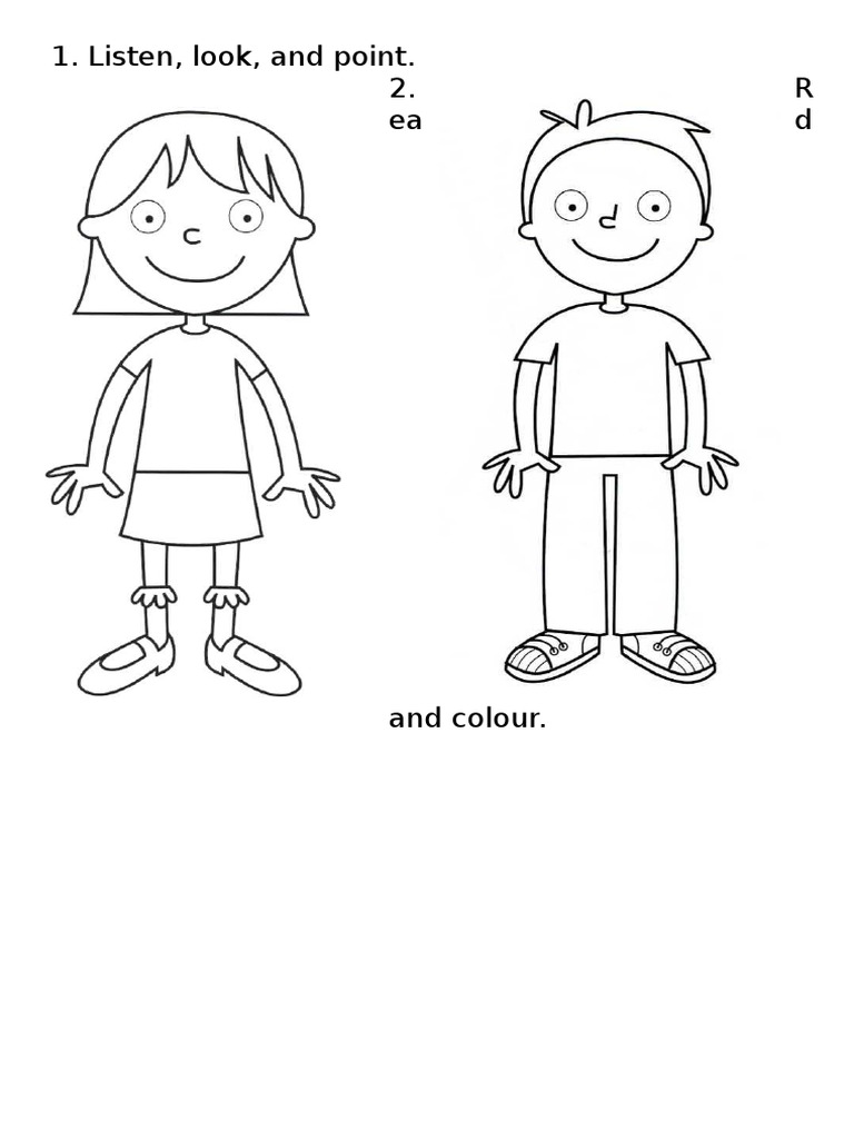Listen, Look, and Point. 2. R Ea D | PDF | Clothing | Fashion