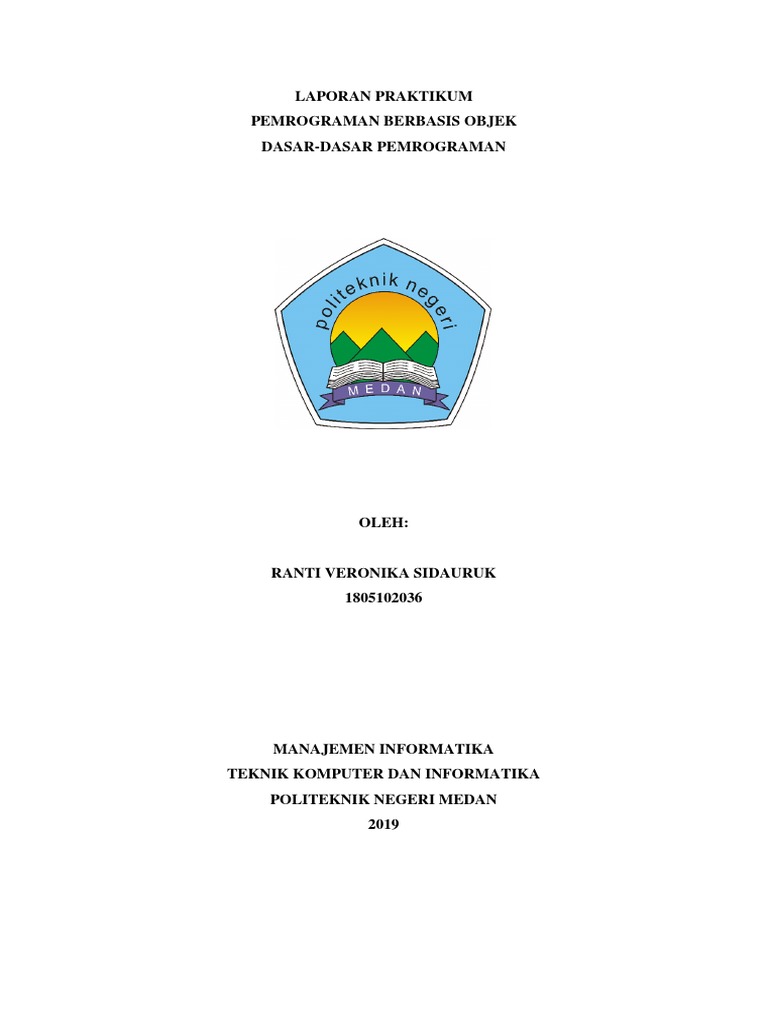 Laporan Praktikum PBO | PDF | Komputer