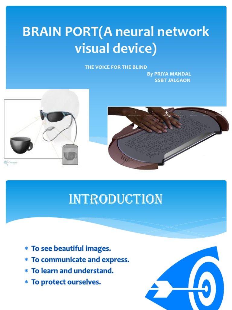 BRAIN PORT (A Neural Network Visual Device) 1 | PDF | Visual Impairment ...