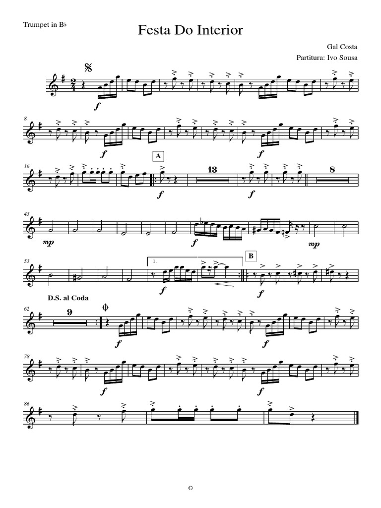 Festa Do Interior - Trumpet in BB | PDF