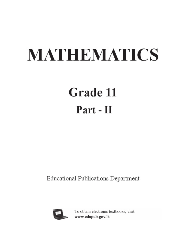 Mathamatics Part 2 - Grade 11-E - Inner - V3 PDF | Download Free PDF ...