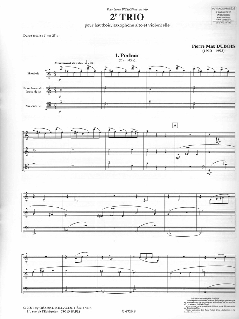 2do Trio Dubois | PDF