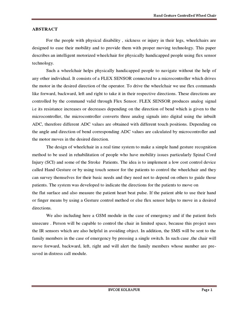 Wheel Chair Report | PDF | General Packet Radio Service | Computer ...