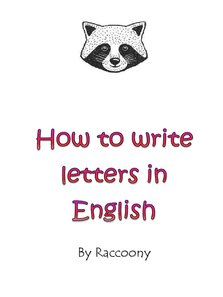 How To Write Letters in English PDF | PDF