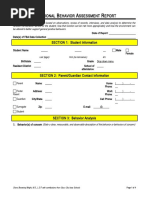 Questions About Behavioral Function (Qabf) | PDF | Behavior | Attention