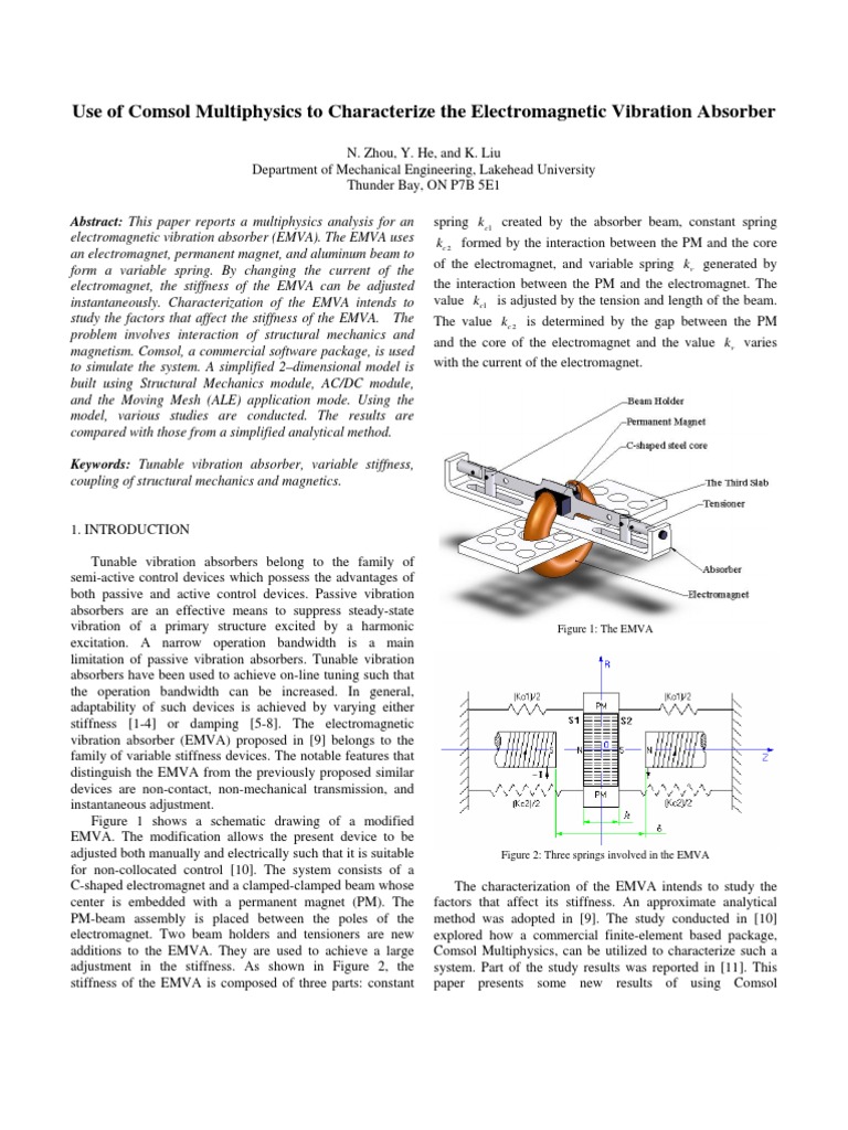 Use of Comsol | PDF | Magnetic Field | Beam (Structure)