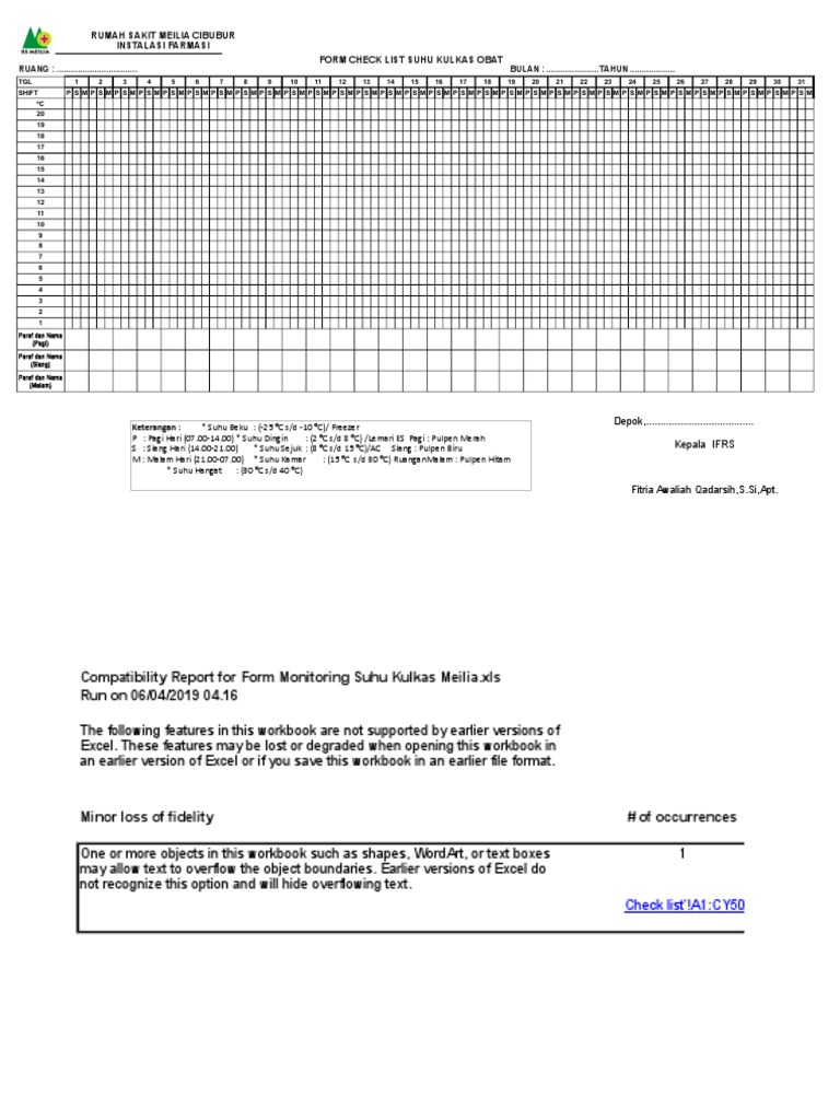 Form Monitoring Suhu Kulkas Meilia | Download Free PDF | Windows Text ...