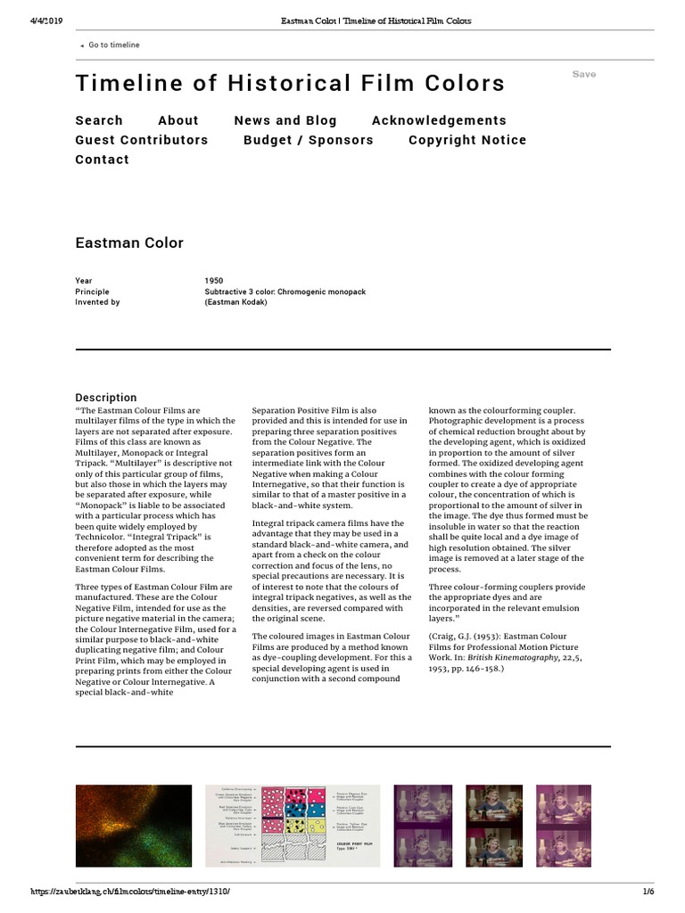 Eastman Color | Download Free PDF | Imaging | Optics