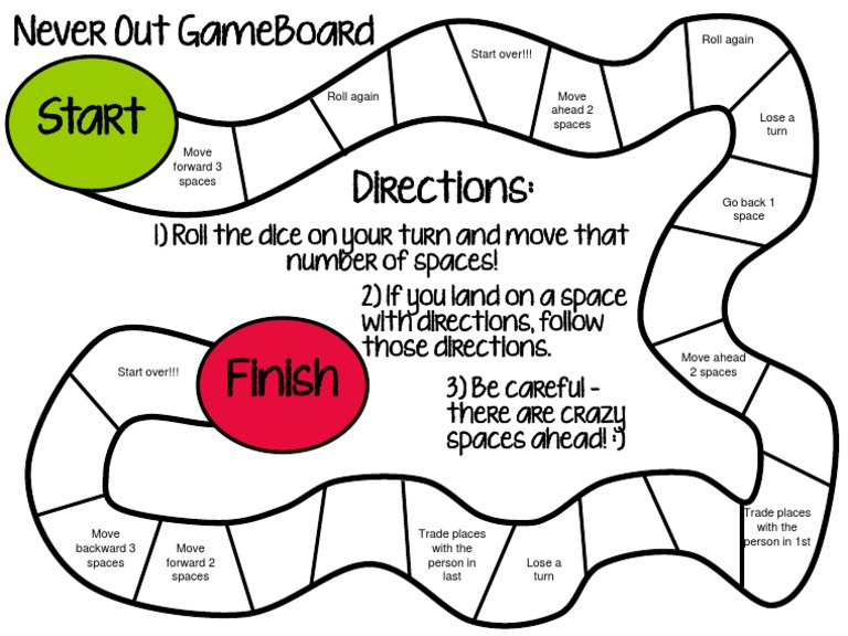 Never Out Game Board