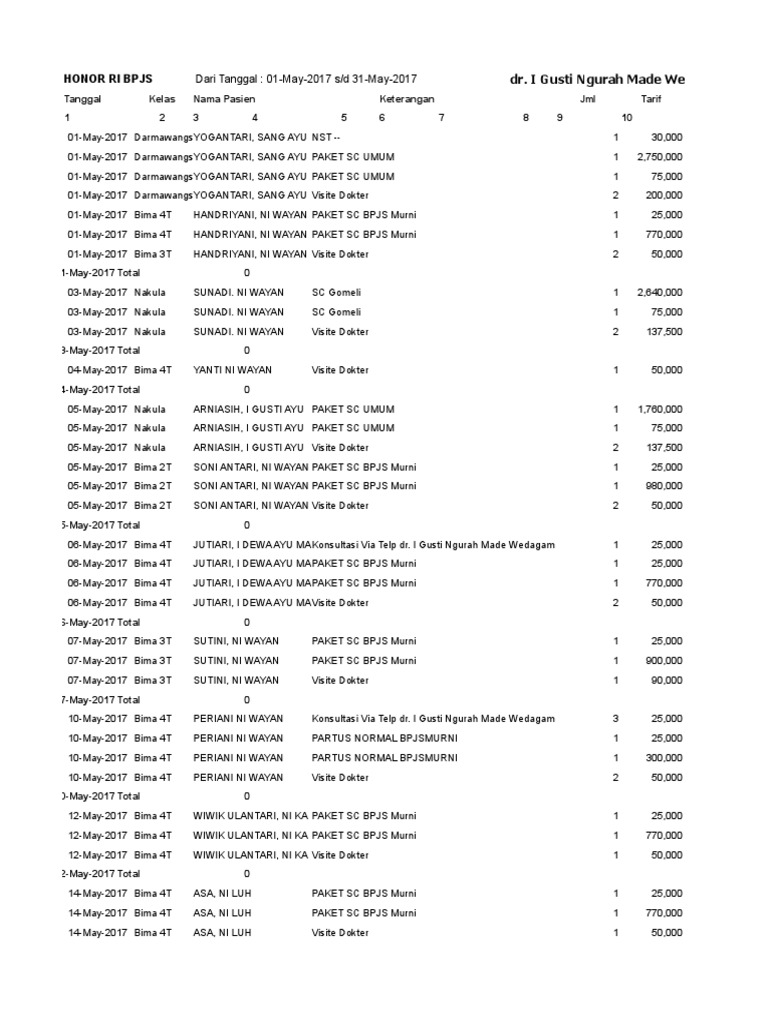 Benner Bpjs Program | PDF