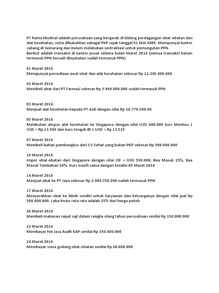 Latihan Soal Brevet PPN | PDF | Pengelolaan Keuangan & Uang