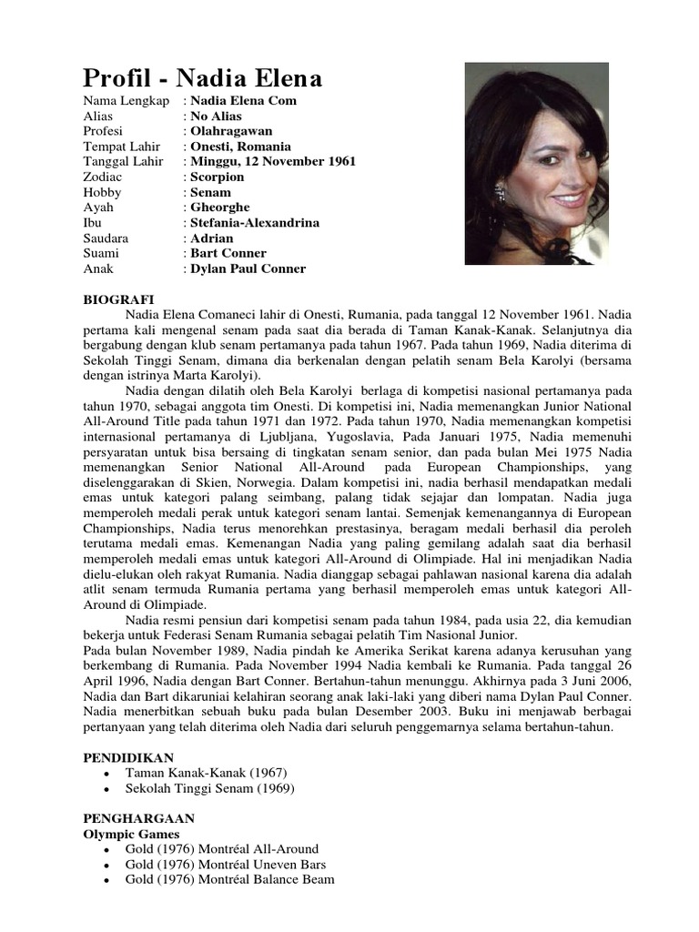 Profil Atlit Senam Lantai Internasional | PDF