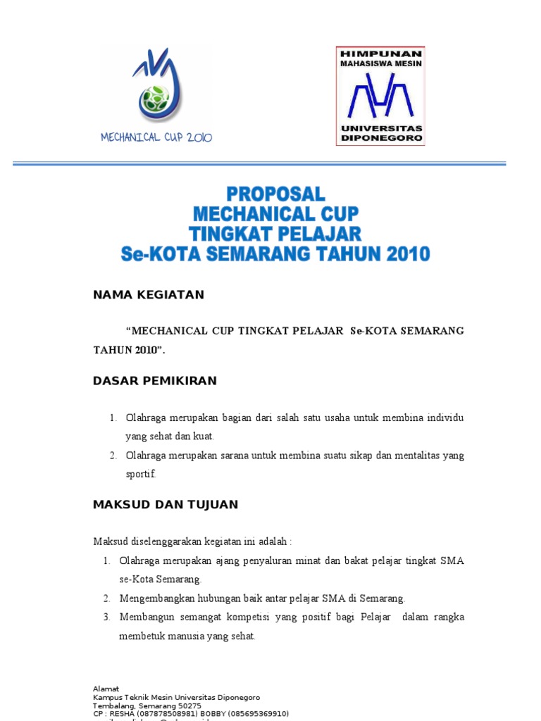 Proposal Sponsorship Sma | PDF
