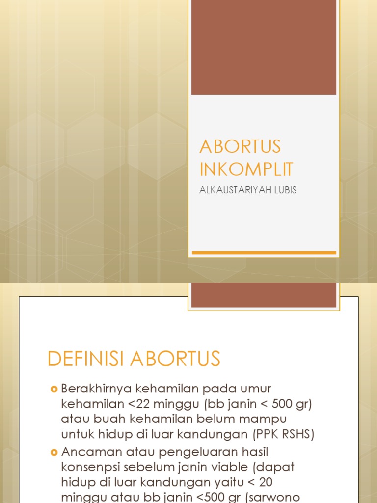 Abortus Inkomplit | PDF