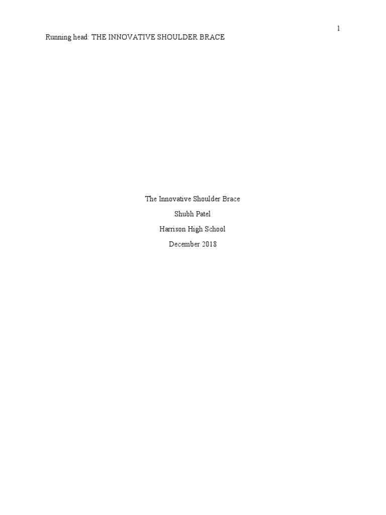 Apa Science Fair 1 | PDF | Shoulder | Anatomical Terms Of Motion