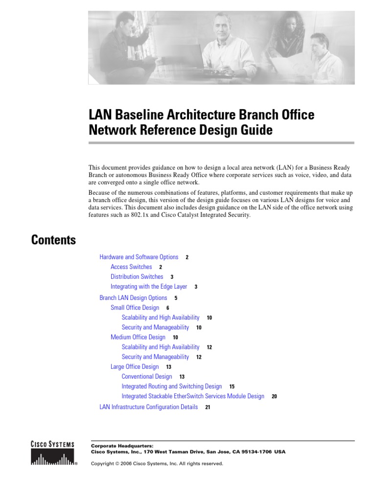 LAN Baseline Architecture Branch Office Network Reference Design Guide ...