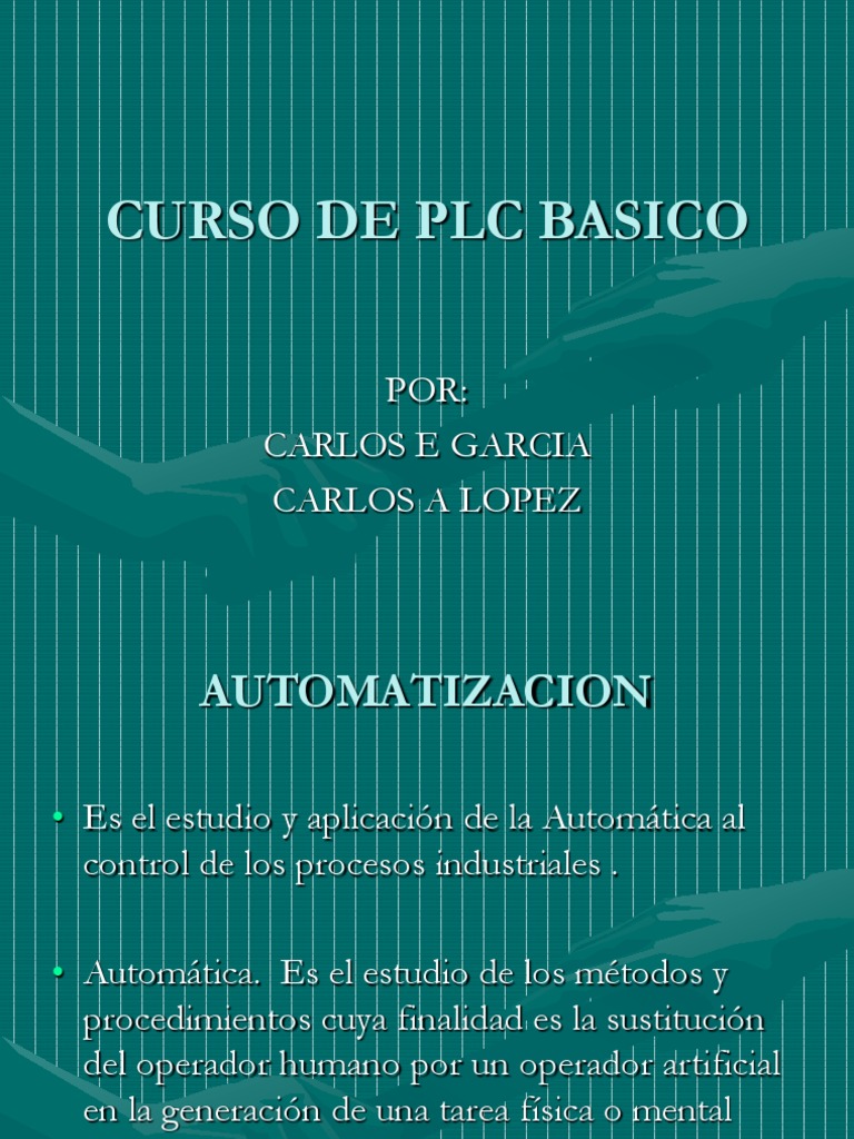 Curso de PLC Basico | PDF | Controlador lógico programable | Cibernética