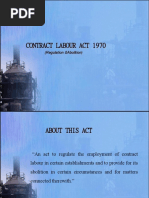 CLRA Act 1970 Overview and Provisions | PDF | License | Employment