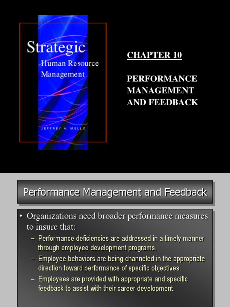 10) Performance Management and Feedback | PDF | Performance Appraisal | Behavior Modification