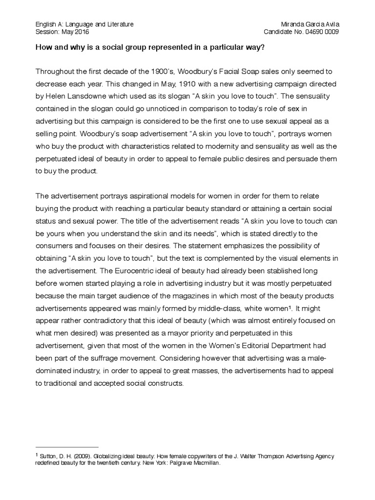 Written Task 2 Advertising | PDF | Advertising | Beauty