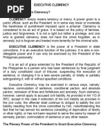 EXECUTIVE CLEMENCY (Non-Institutional) | PDF | Pardon | Public Sphere