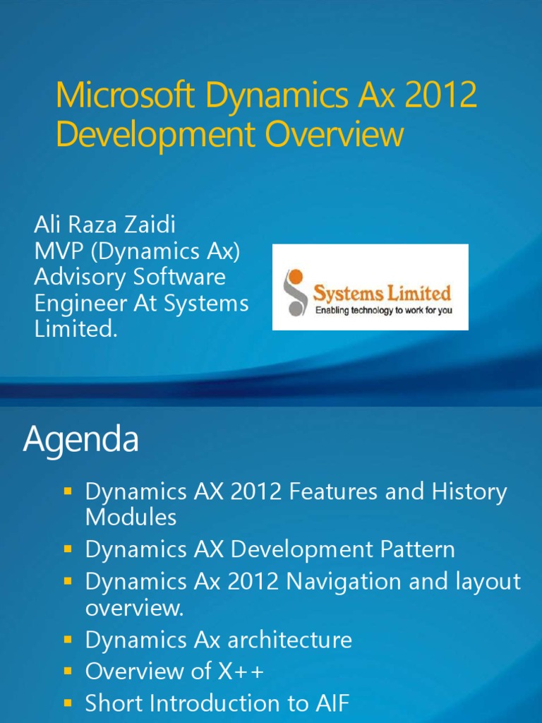 Microsoft Dynamics Ax 2012 Development Overview | PDF | Data Type | C (Programming Language)