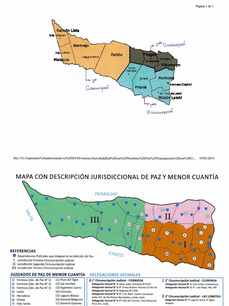 Mapa Jurisdiccional | PDF | Poder judicial (sistema de justicia ...