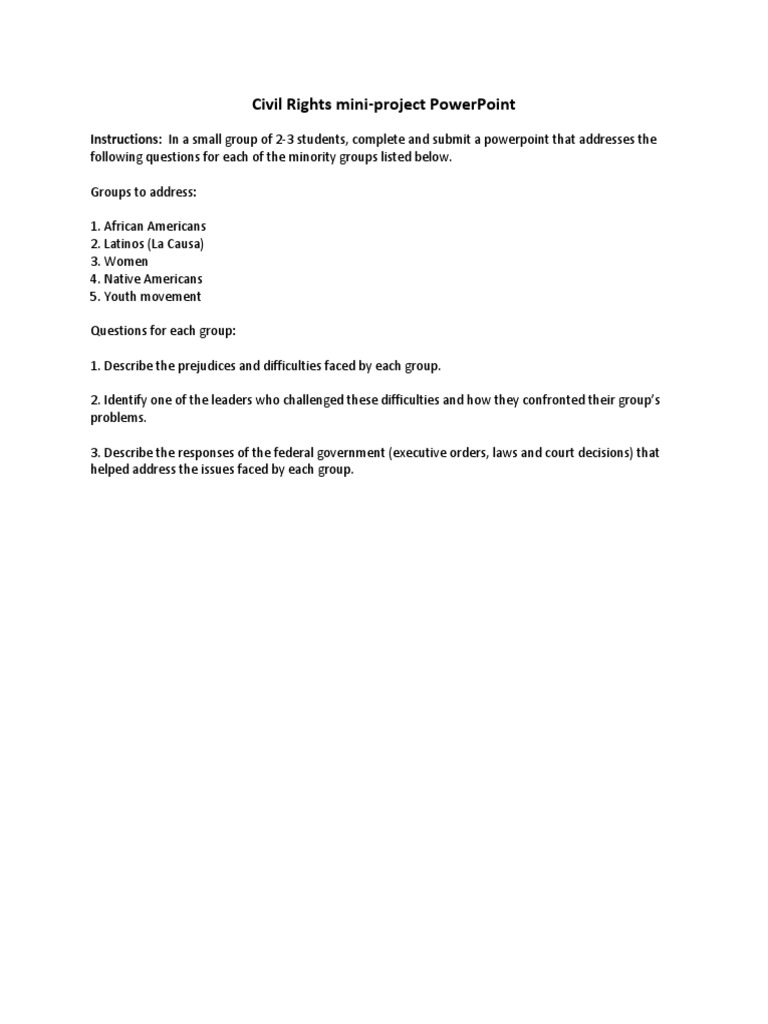 Civil Rights Mini | PDF