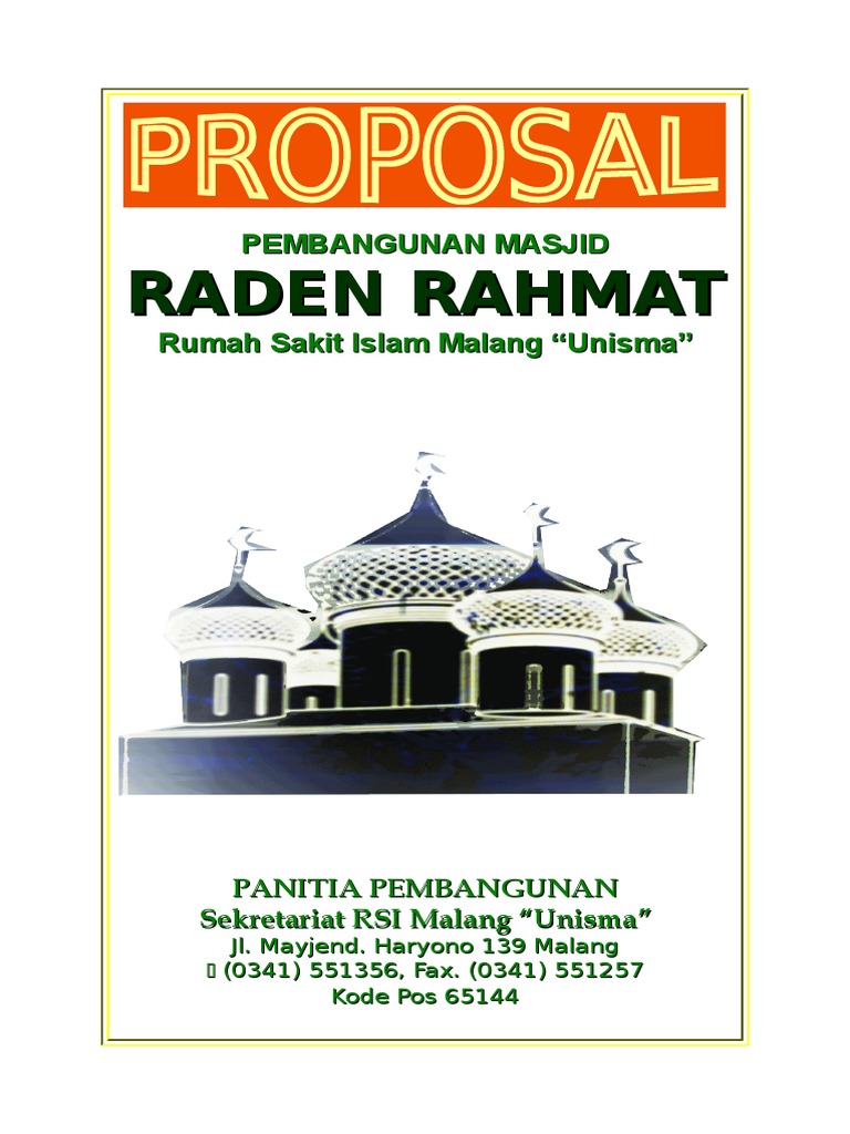 Cover Proposal Masjid | PDF