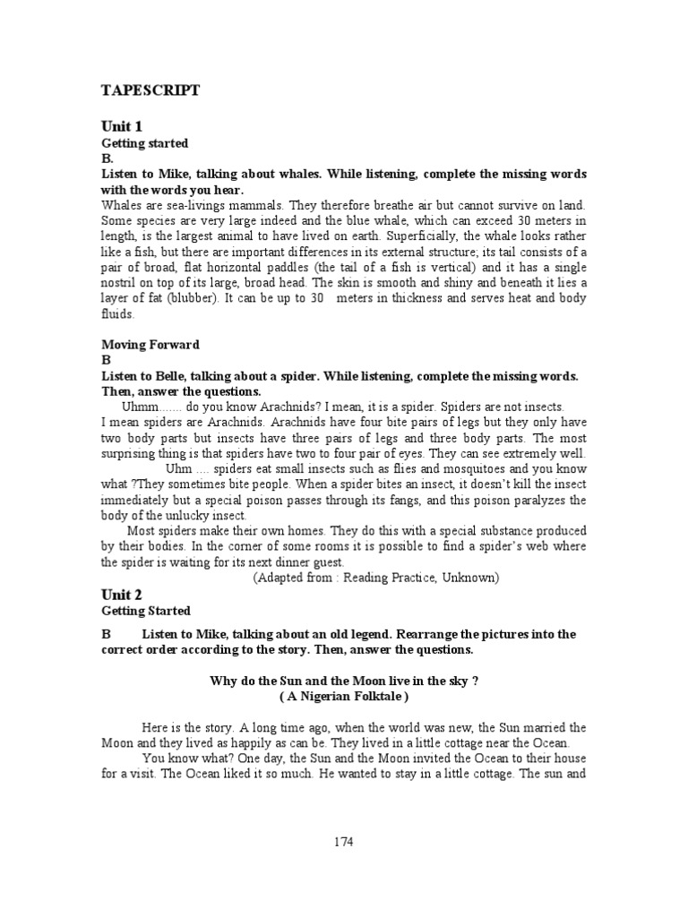 Tape Script Bahasa Inggris Kelas Xi Tahun 2010 | PDF