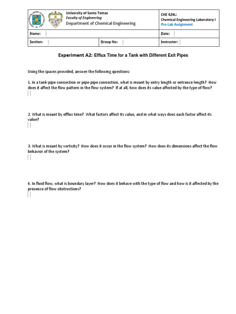 A2 - Efflux Time | PDF | Science & Mathematics